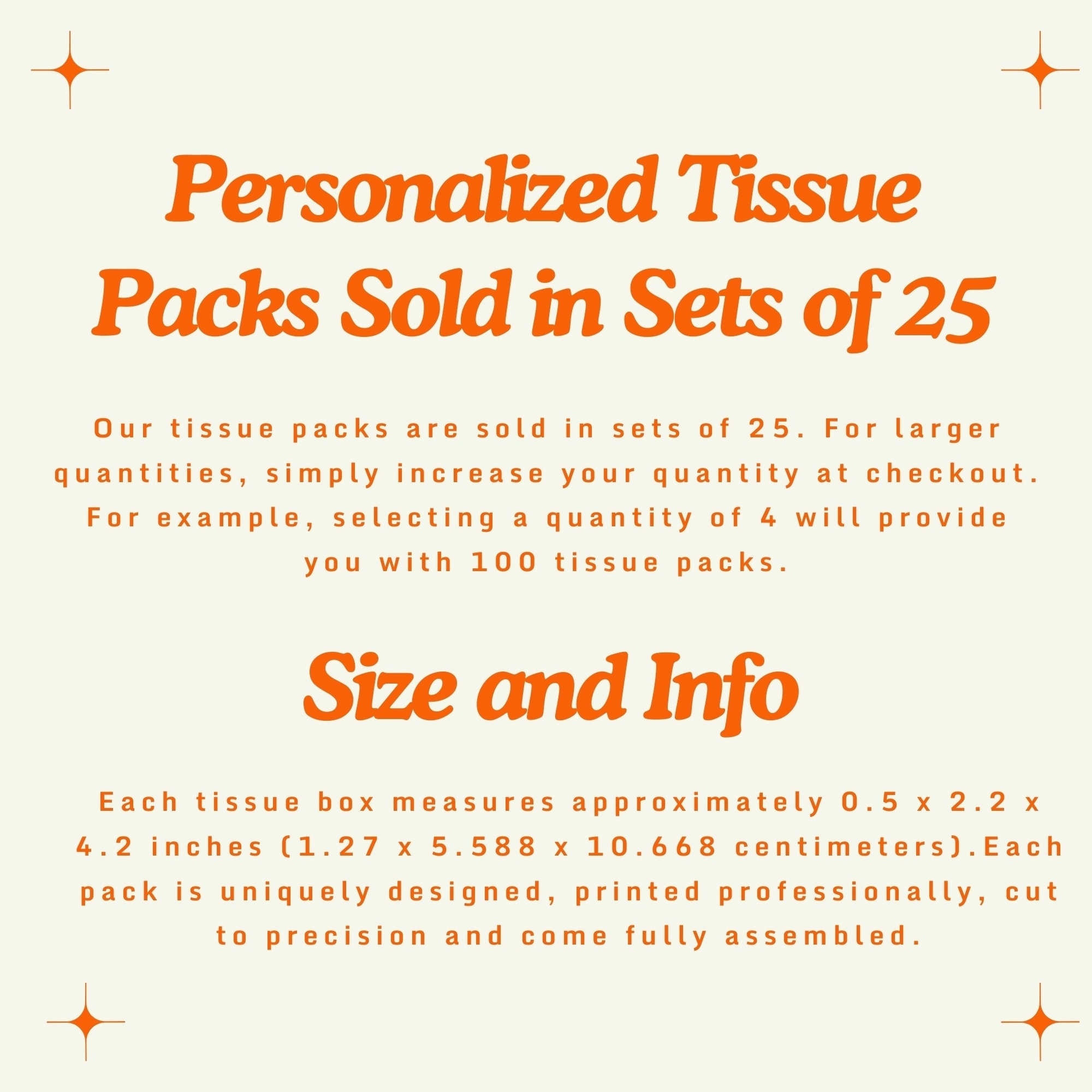 Set of 25 Personalized Tissue Packs Wedding Favors Ceremony Wedding ...