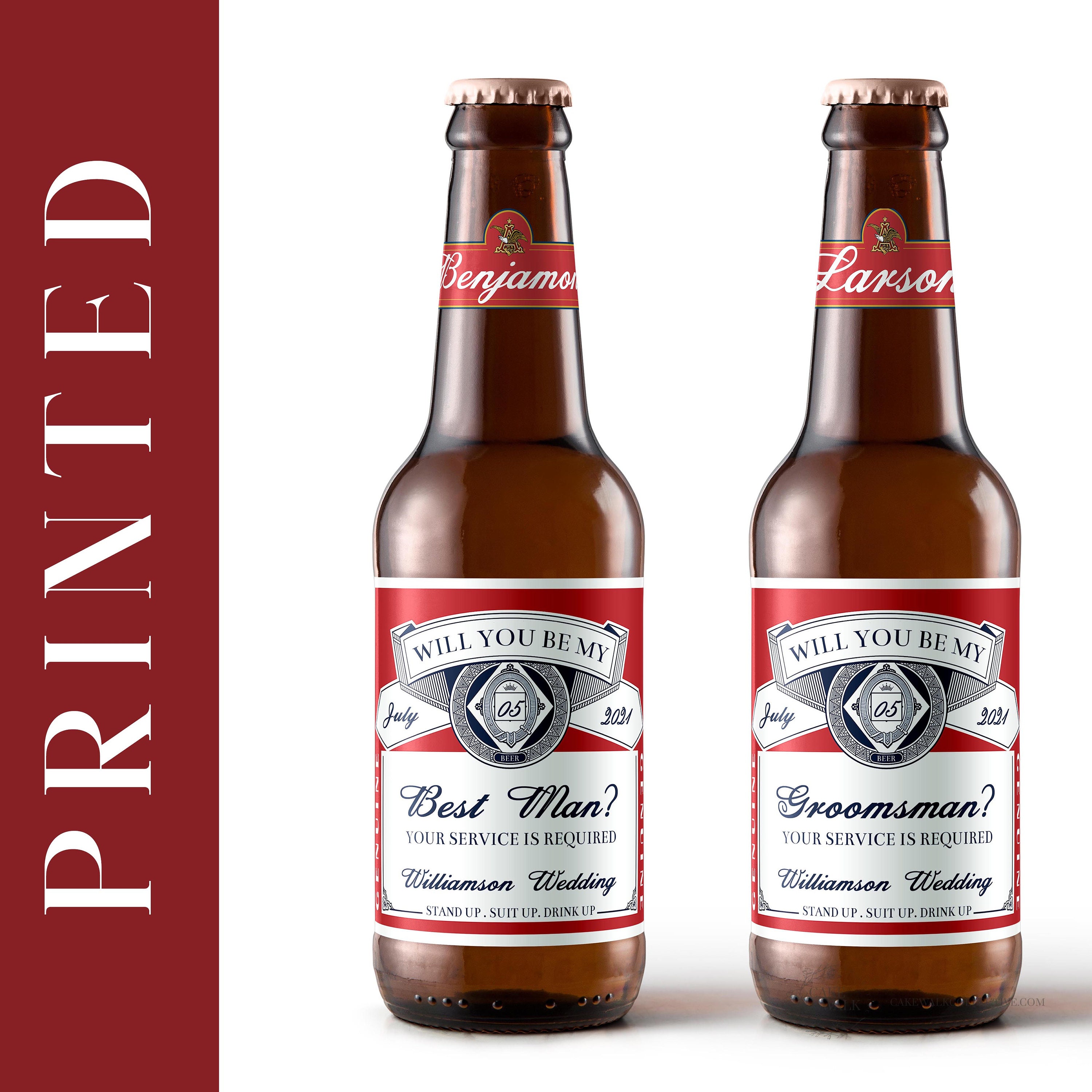 Budweiser Beer Bottle Labels