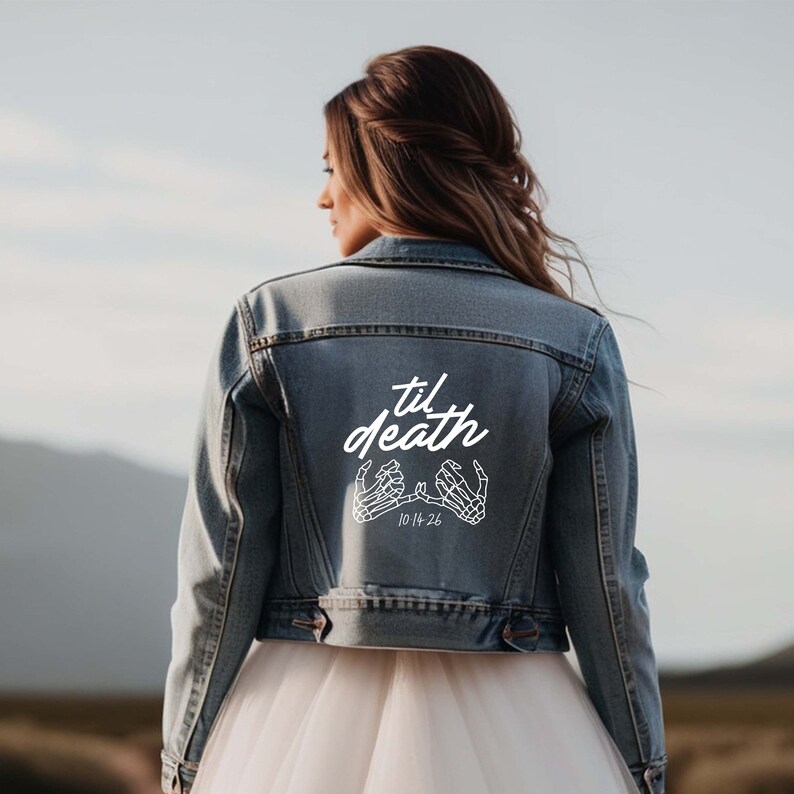 Iron on Jacket Decal | Permanent Vinyl Decals for Denim or Leather ...