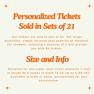 Set of 21 Food Truck Tickets | Have a Meal on Us | Wedding Meal | Party ...