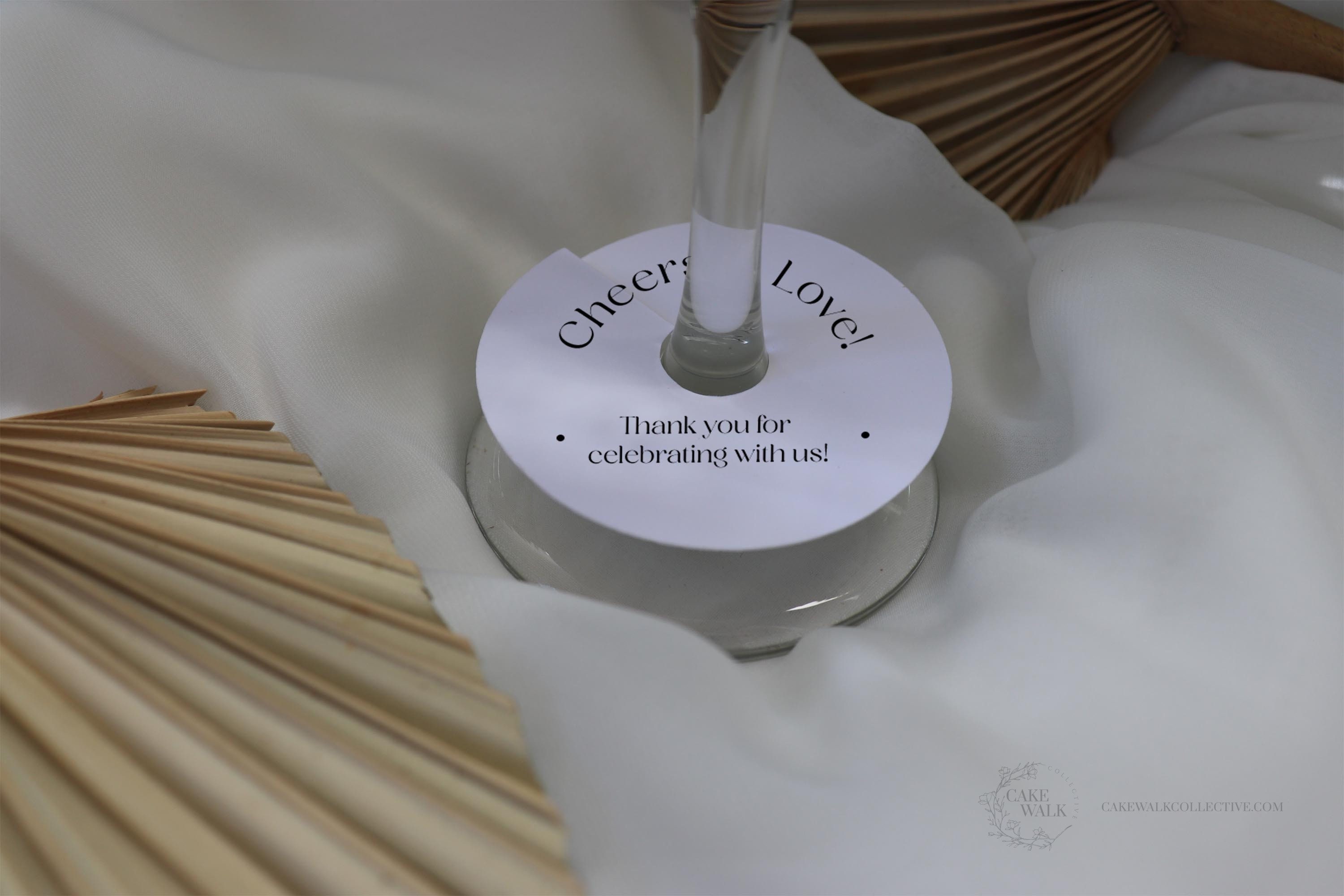 Wedding Wine Glass Tags Champagne Glass Tag Personalized Wine Stem Tag ...