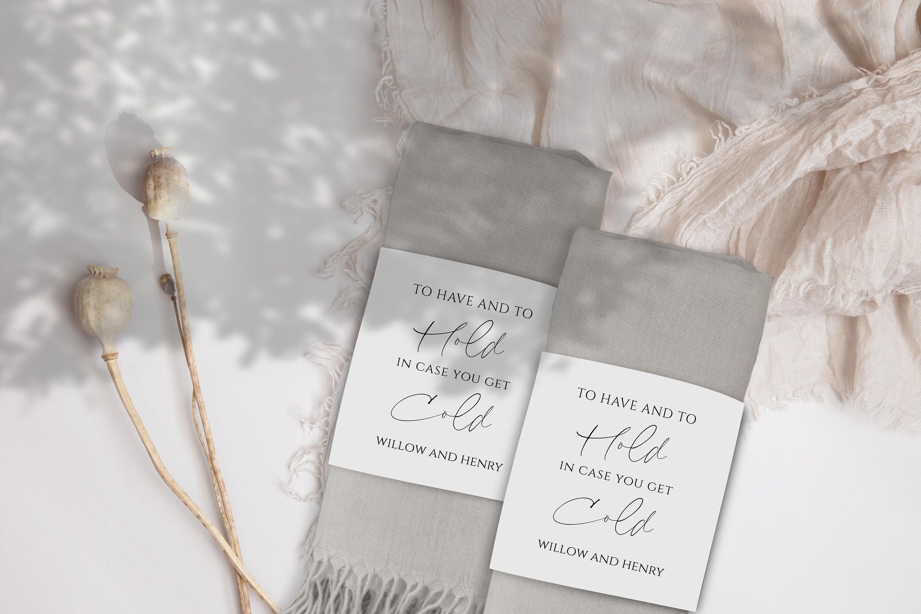 Blanket Labels Custom Scarf Wrap Pashmina Labels Paper - Etsy