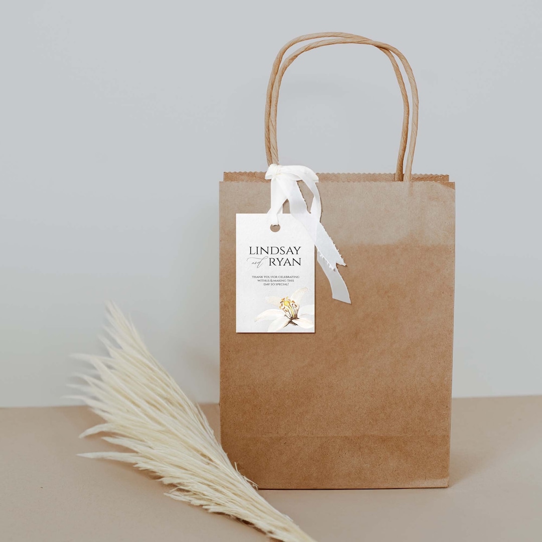 Set of 25 Personalized Gift Tags Favor Tags Thank You Tags Wedding Tags ...