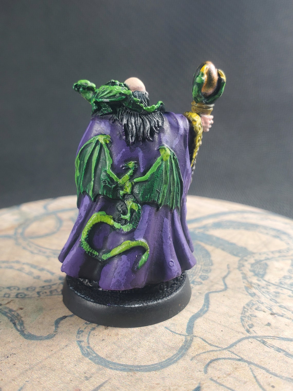 Hand Painted METAL Human Wizard Miniature for Dnd, Pathfinder or Other ...