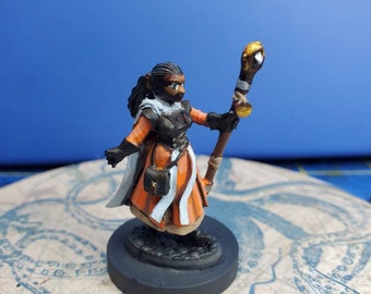 Hand Painted Metal Female Fighter for Your Dnd Pathfinder or | Etsy