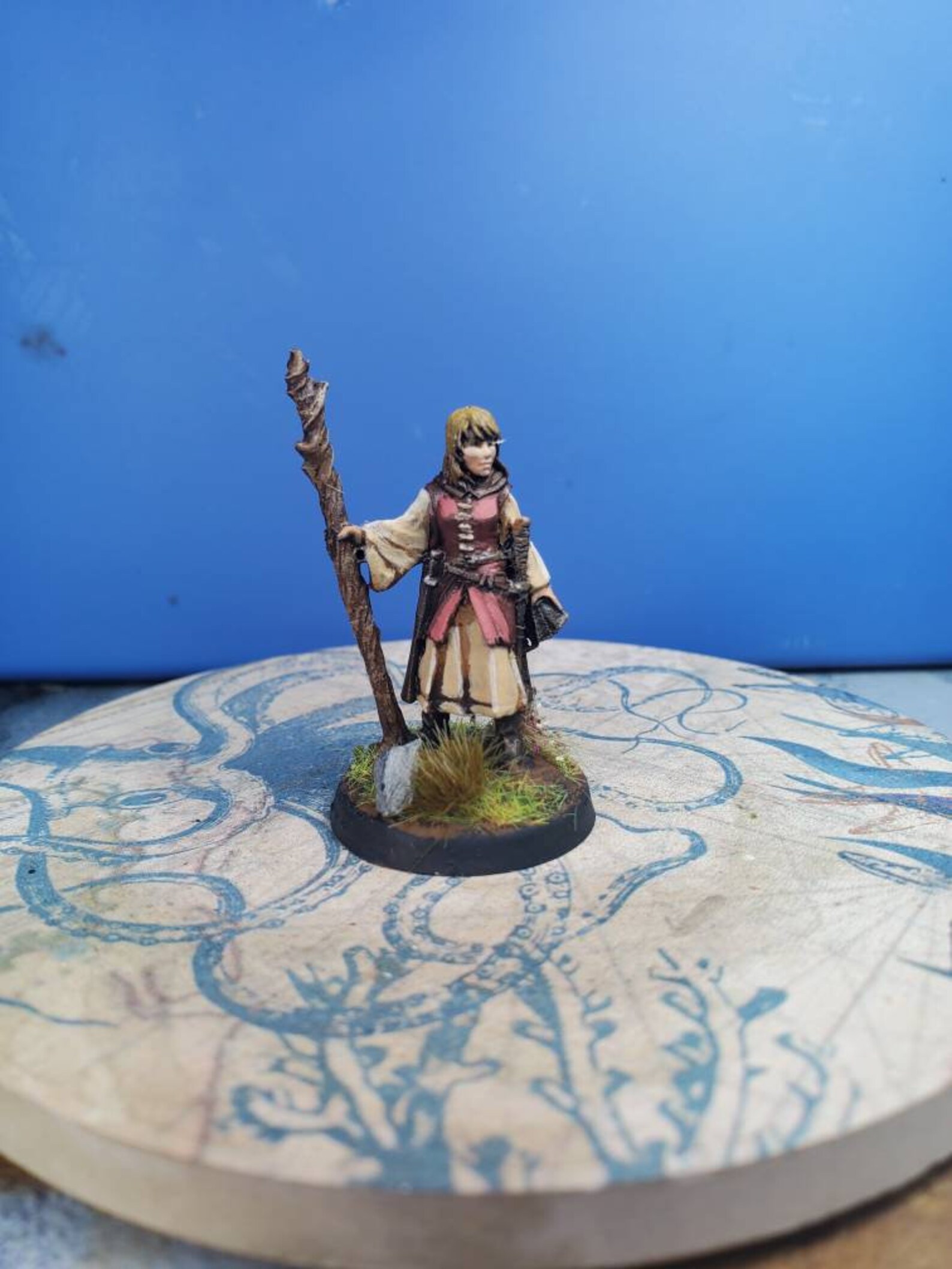 Hand Painted Metal Female Druid Miniature - Etsy