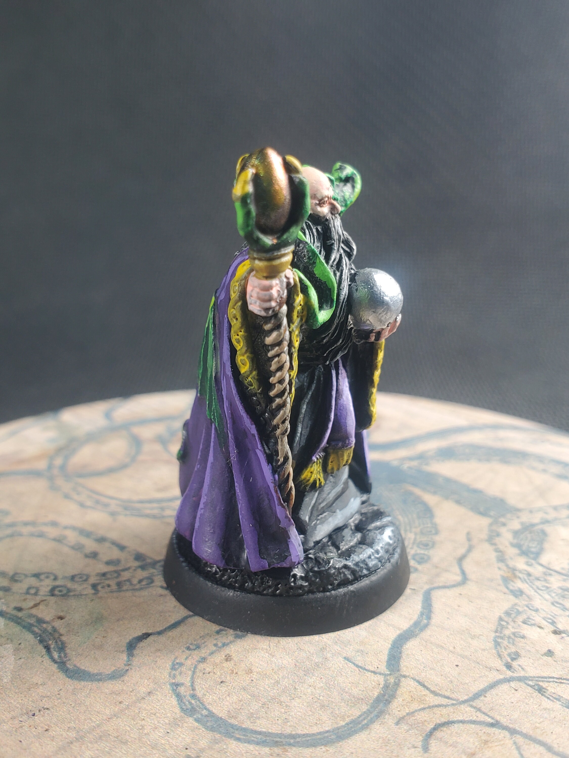 Hand Painted METAL Human Wizard Miniature for Dnd, Pathfinder or Other ...