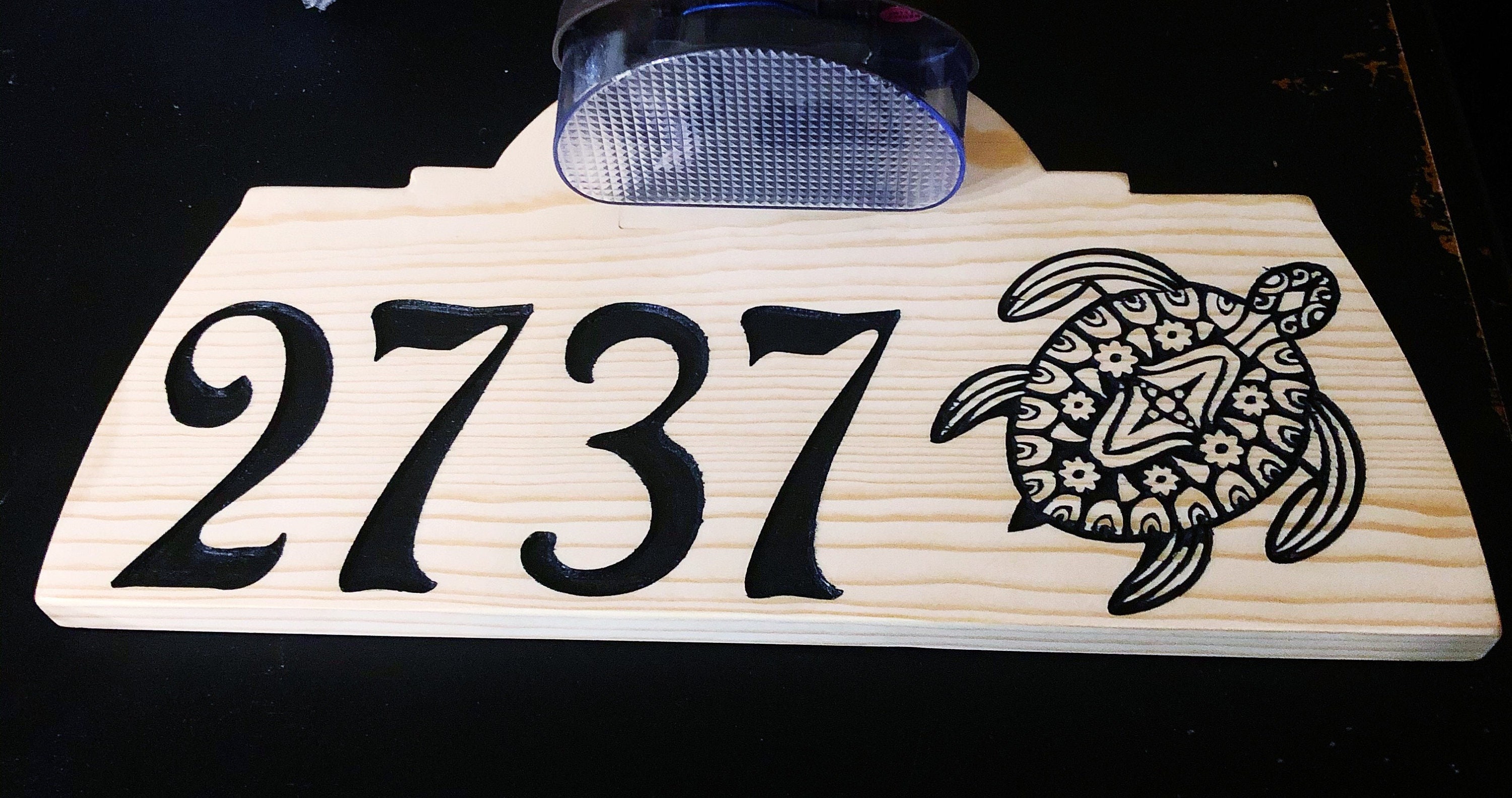 Lighted Address Sign, Carved Address Sign, Solar Address Sign. - Etsy