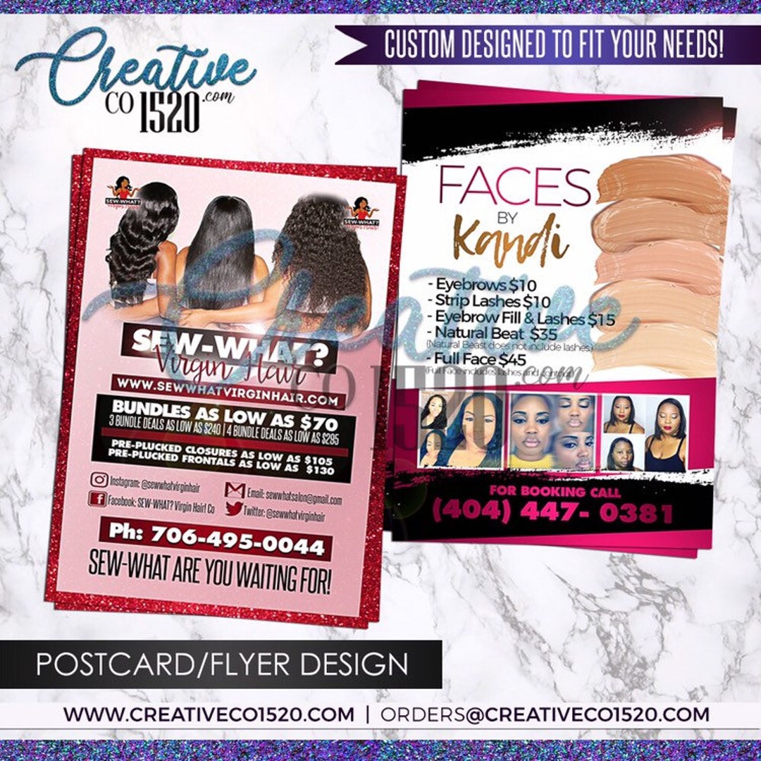 Flyer, Postcard, Custom Flyer Design, Custom Postcard, Promo Flyer ...