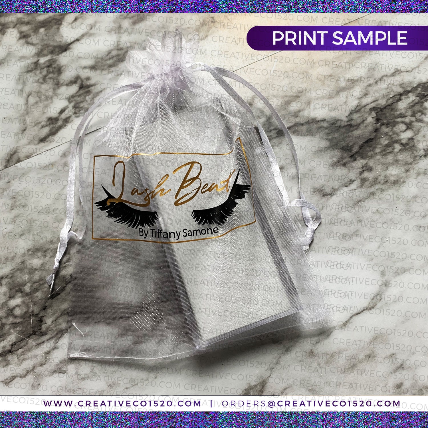 Sheer Lash Bag Custom Sheer Eyelash Packaging Bag 5 X - Etsy