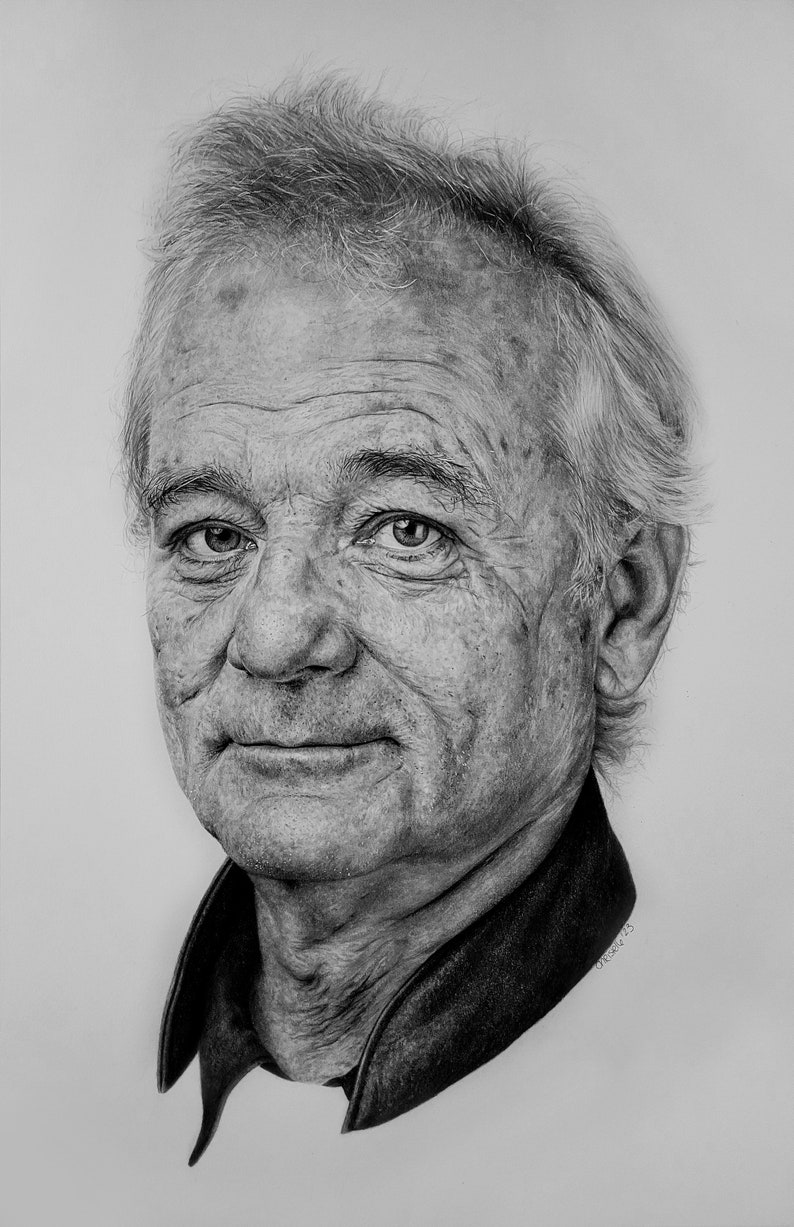 Original Pencil Drawing of Bill Murray - Etsy