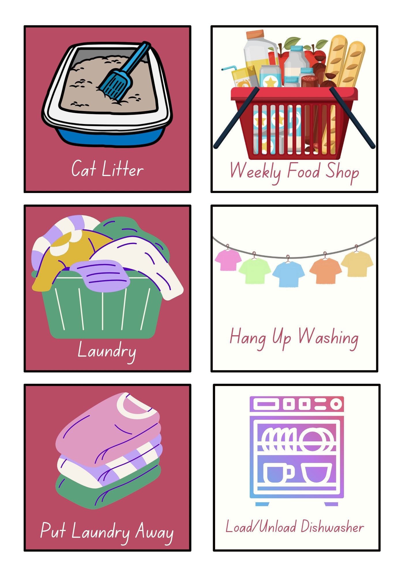 ADHD Visual Timetable for Adults - Etsy