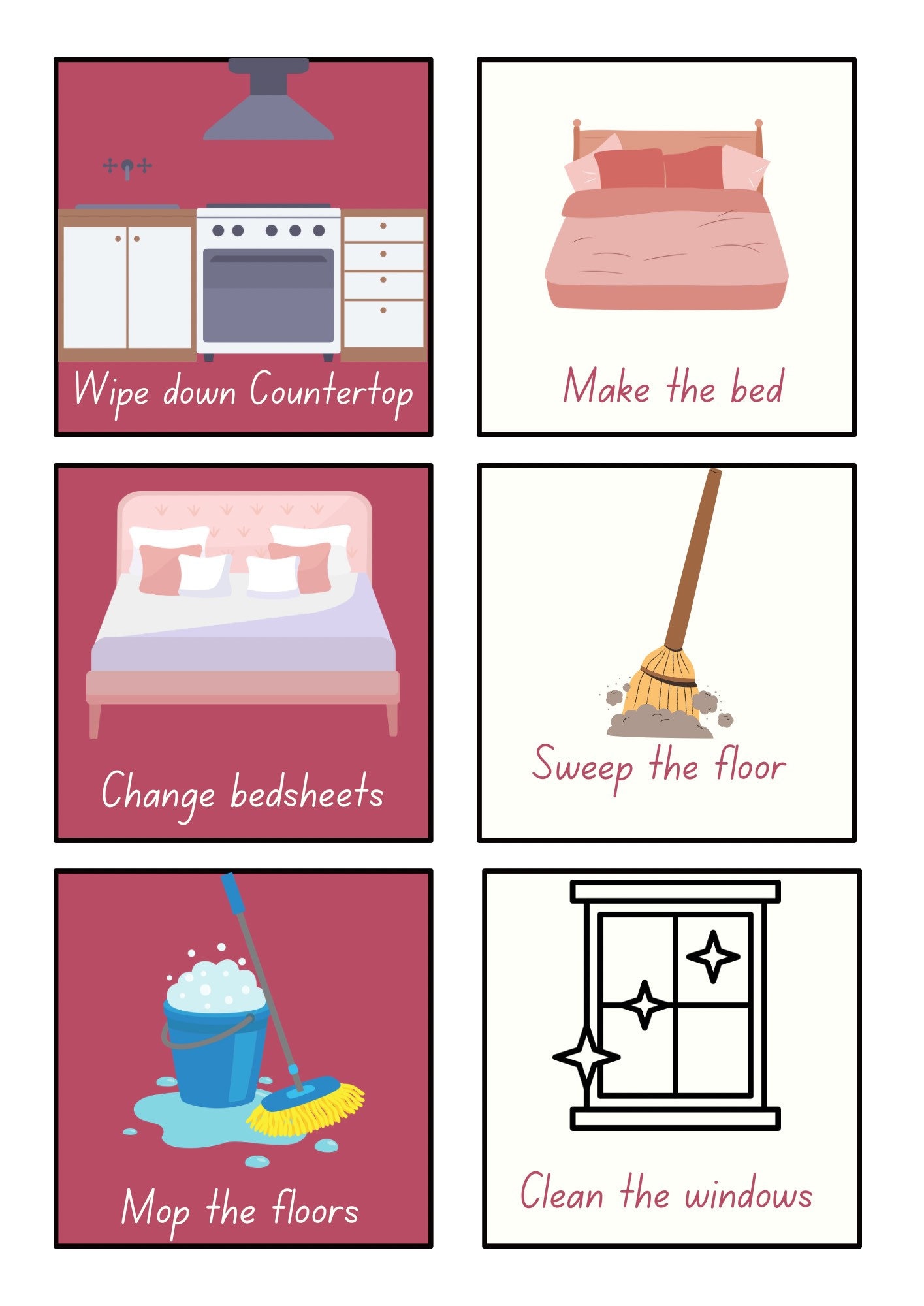 ADHD Visual Timetable for Adults - Etsy