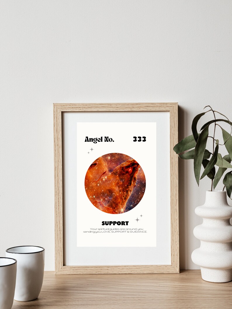 Universe Angel Number 333 Wall Art Digital Download Print Positive ...