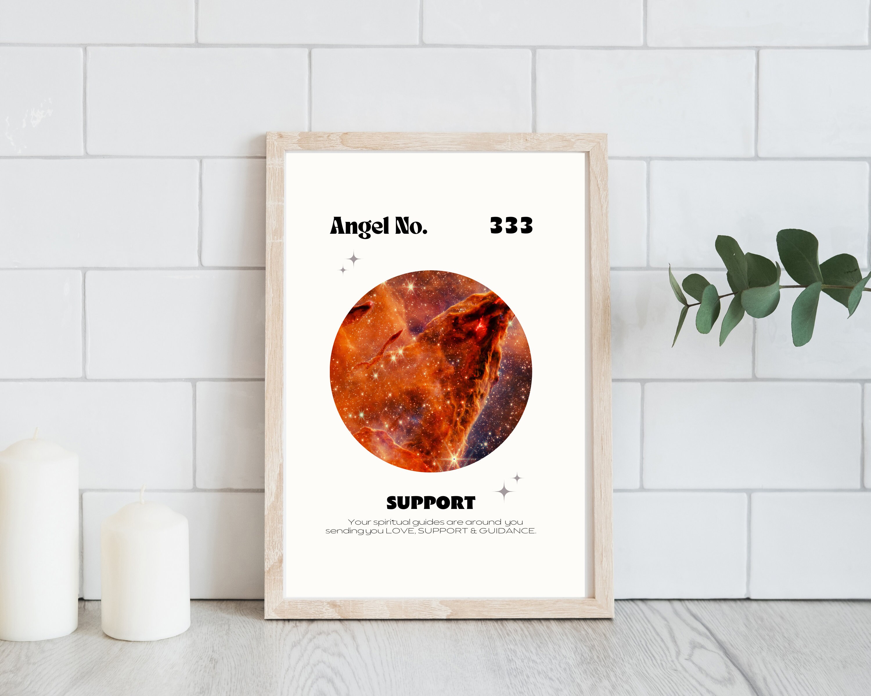 Universe Angel Number 333 Wall Art Digital Download Print Positive ...