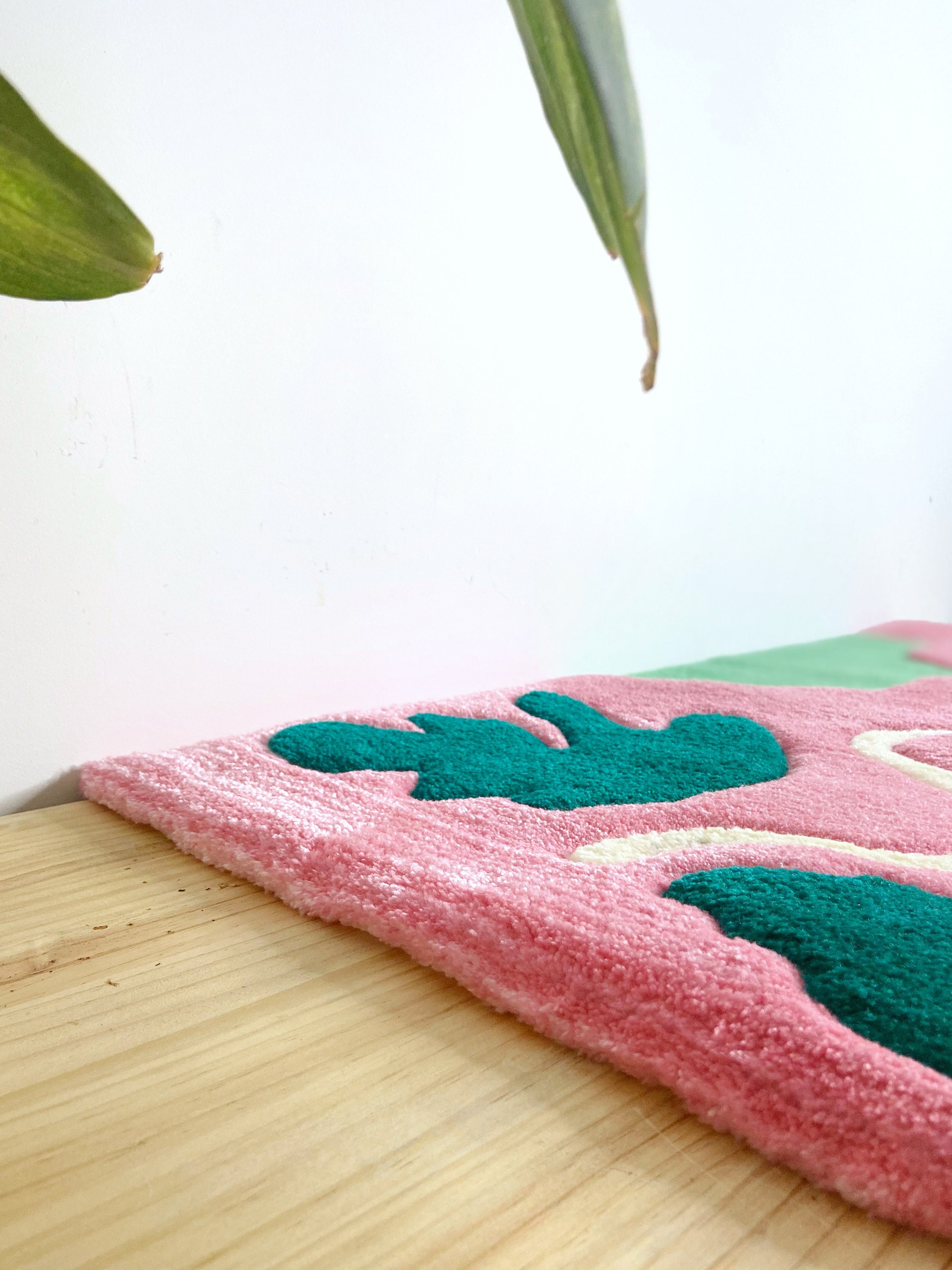 One-of-a-kind Abstract Handmade Tufted Rug: 3D Colorful Contemporary ...