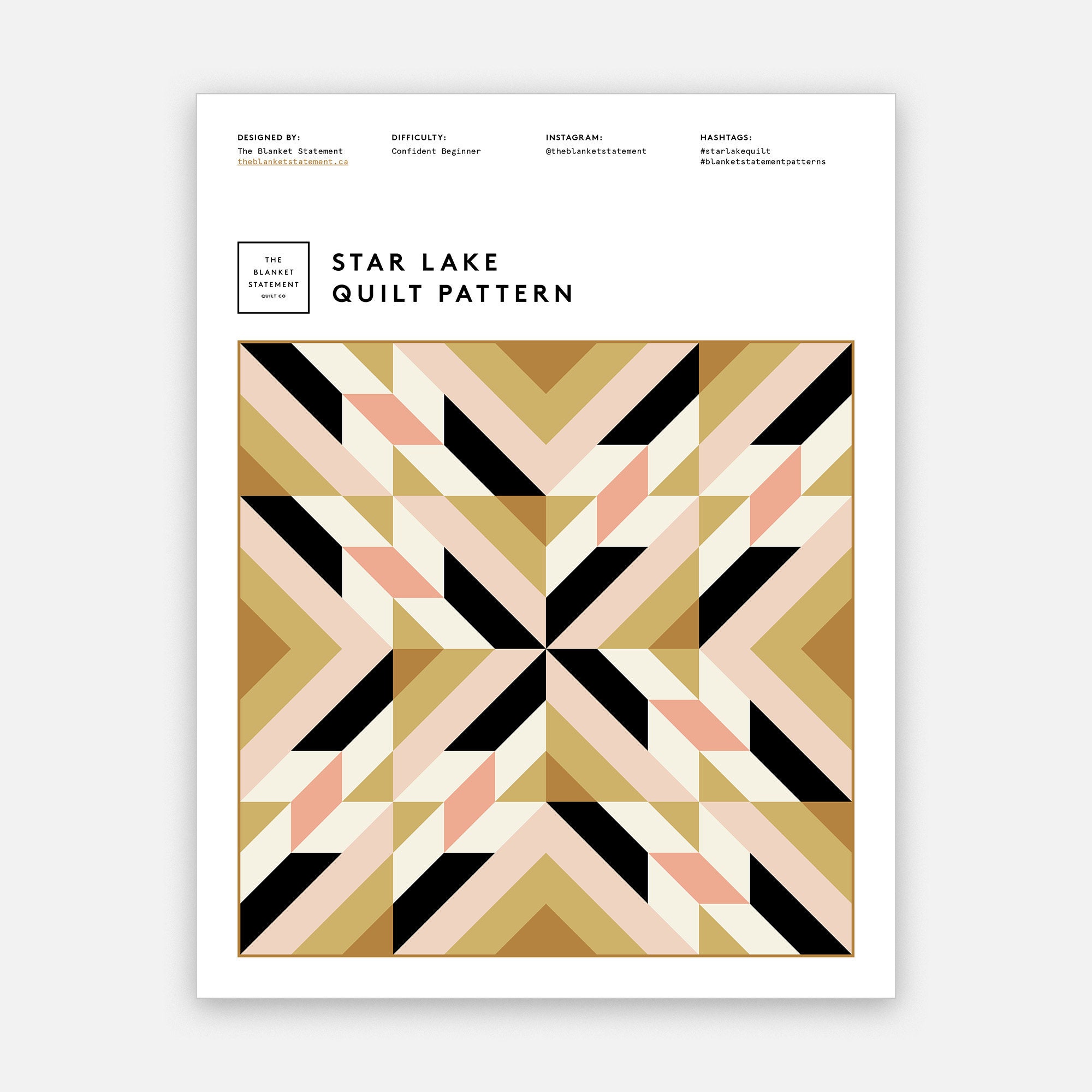 Star Lake Quilt Pattern PDF Download - Etsy