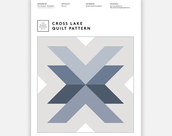 Paint Lake Quilt Pattern PDF Download | Etsy