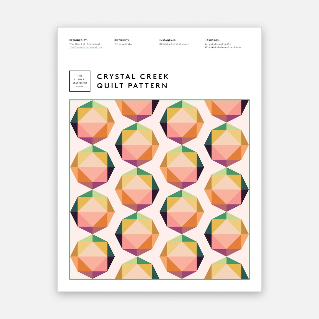 Crystal Creek Quilt Pattern PDF Download - Etsy