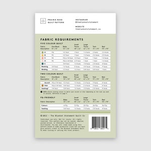 Prairie Rose Quilt Pattern PDF Download - Etsy