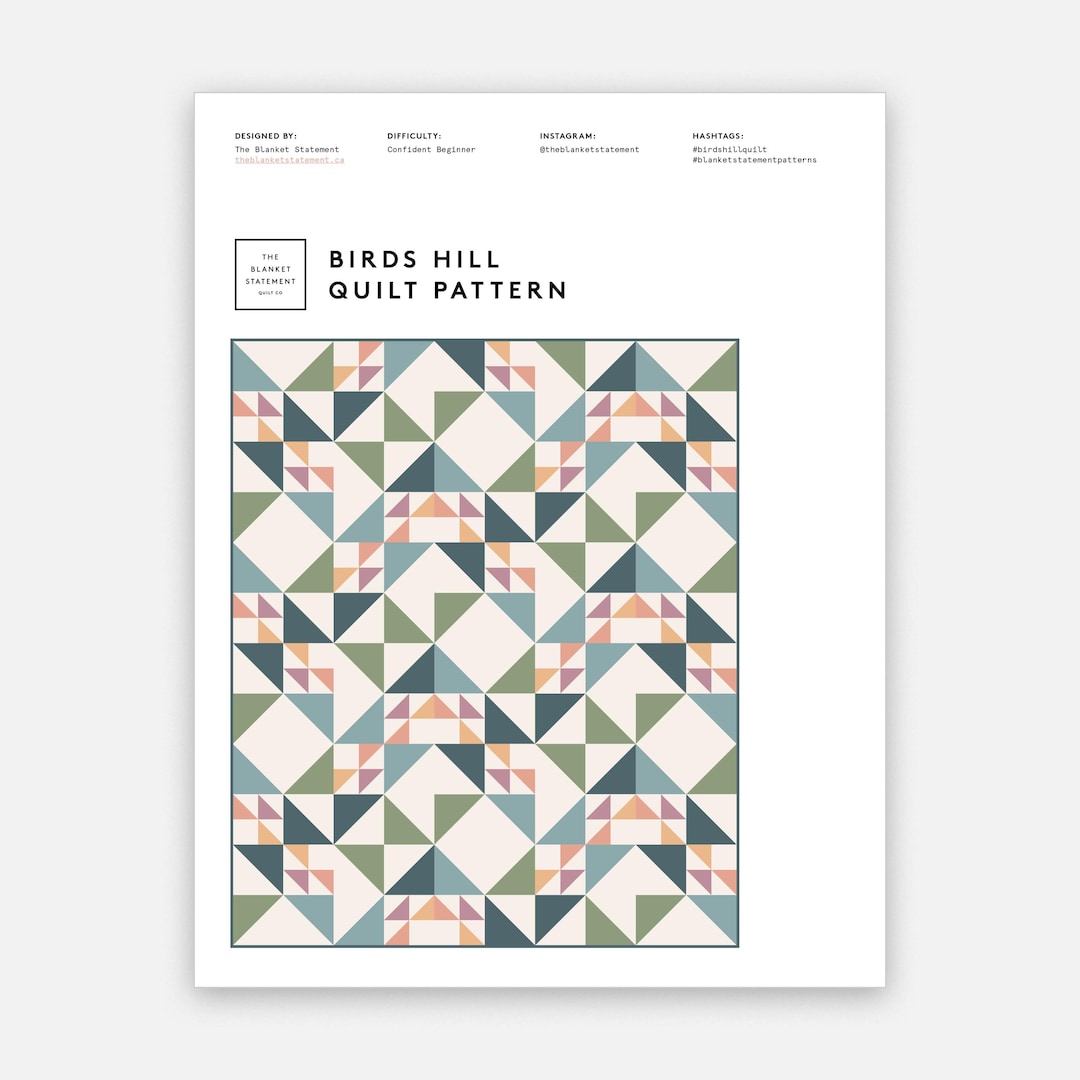 Birds Hill Quilt Pattern PDF Download - Etsy
