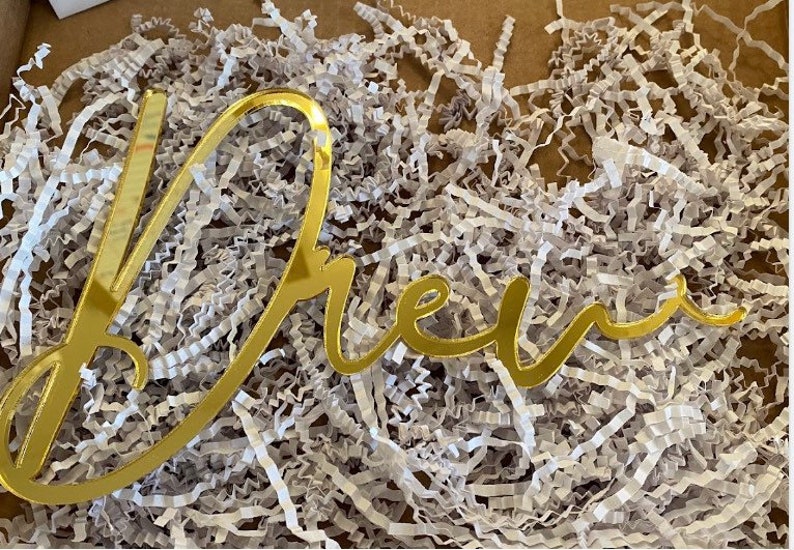 Gold Acrylic Cake Charms Cake Charms Acrylic Cake Charms - Etsy