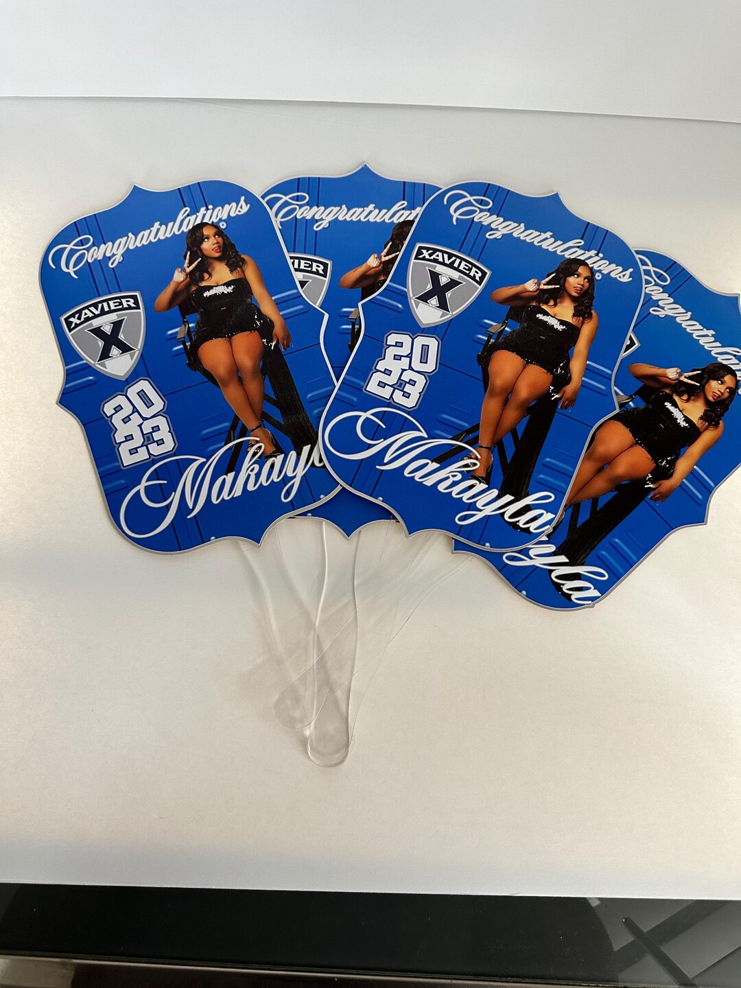 Graduation Handheld Fans, W/wood Paddle Favors - Etsy