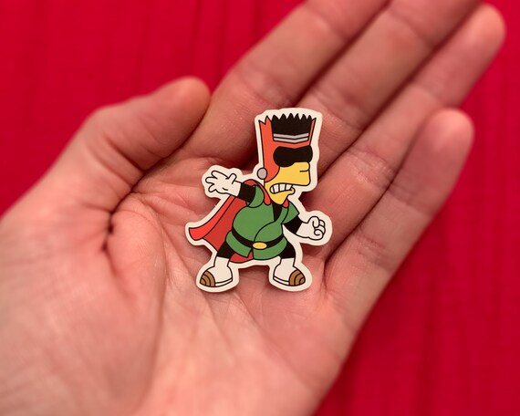 Great Bartman Sticker Bart Simpson x Gohan Mashup The | Etsy