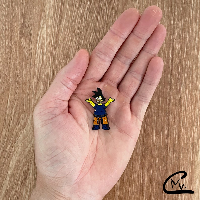 Homer X Goku Spirit Bomb Enamel Pin Dragonball Z X the - Etsy