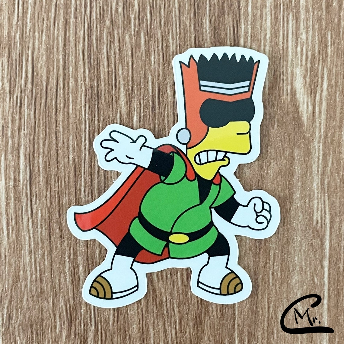 Great Bartman Sticker | Bart Simpson X Gohan Mashup | the Simpsons X ...