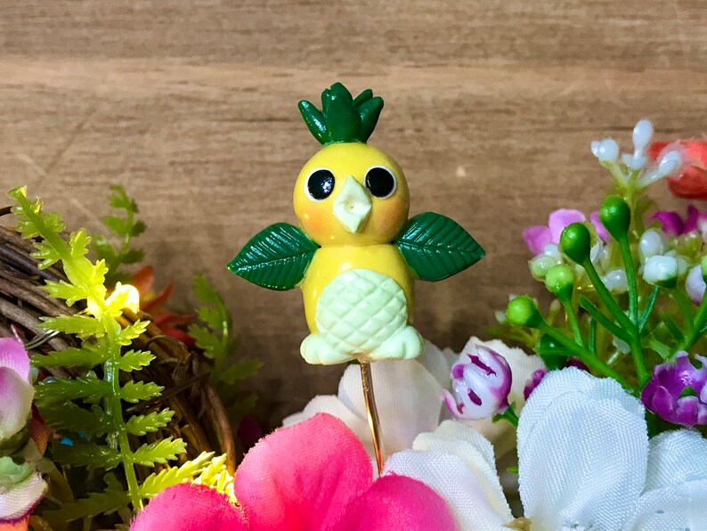 Pineapple Bird Inspired Floral Mickey Ears/ Floral Mickey - Etsy