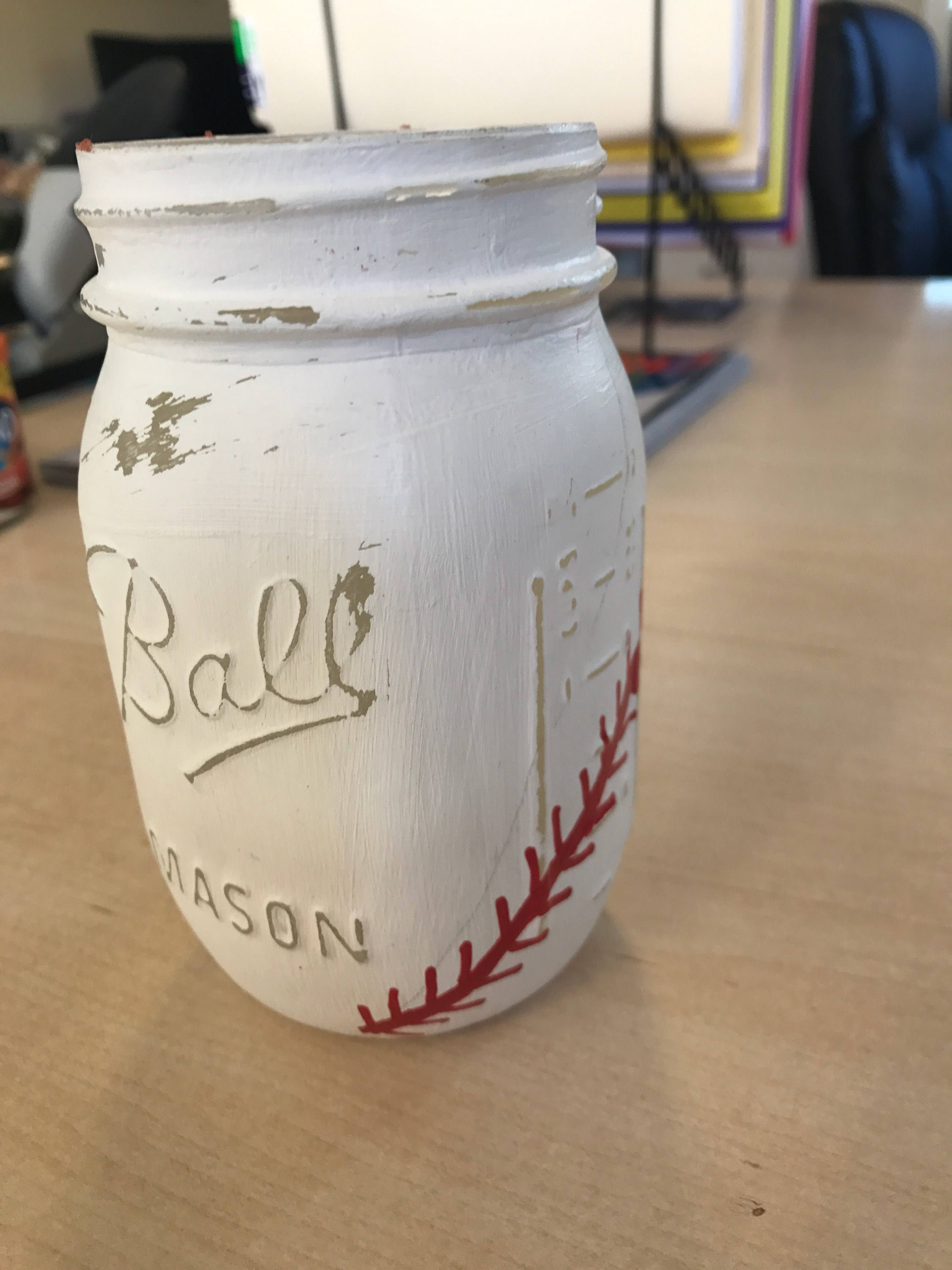Baseball Mason Jar- Baseball Coach Gift- Baseball Team Gift- Baseball ...