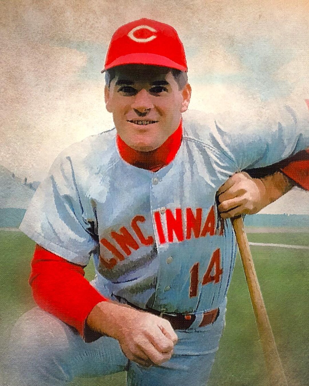 Pete Rose Cincinnati Reds Art Print: Limited Edition Sports Artwork ...