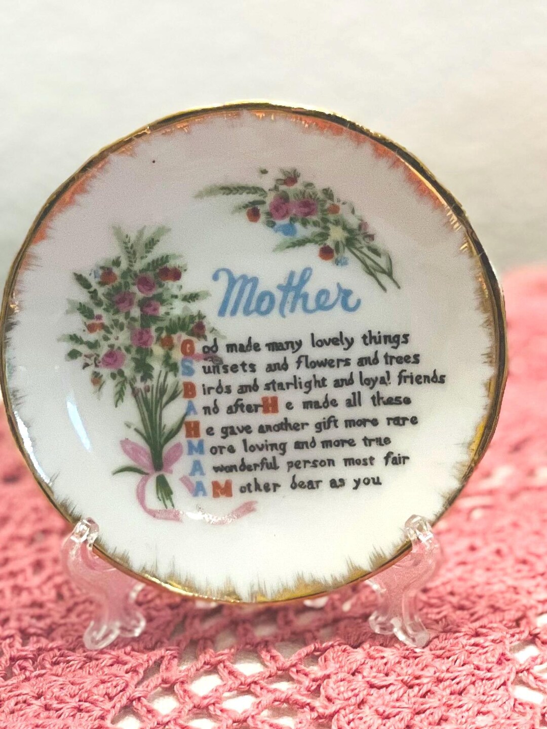 Small Japanese Mother Plate - Etsy