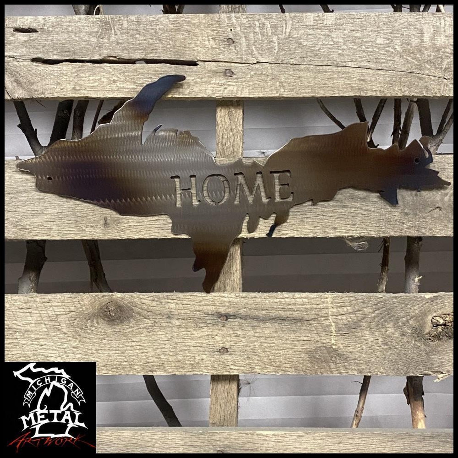 Michigan Upper Peninsula Metal Wall Art - Etsy