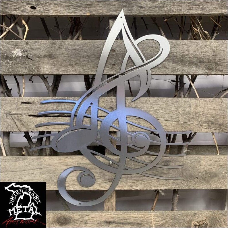 Music Notes Metal Wall Art | Etsy