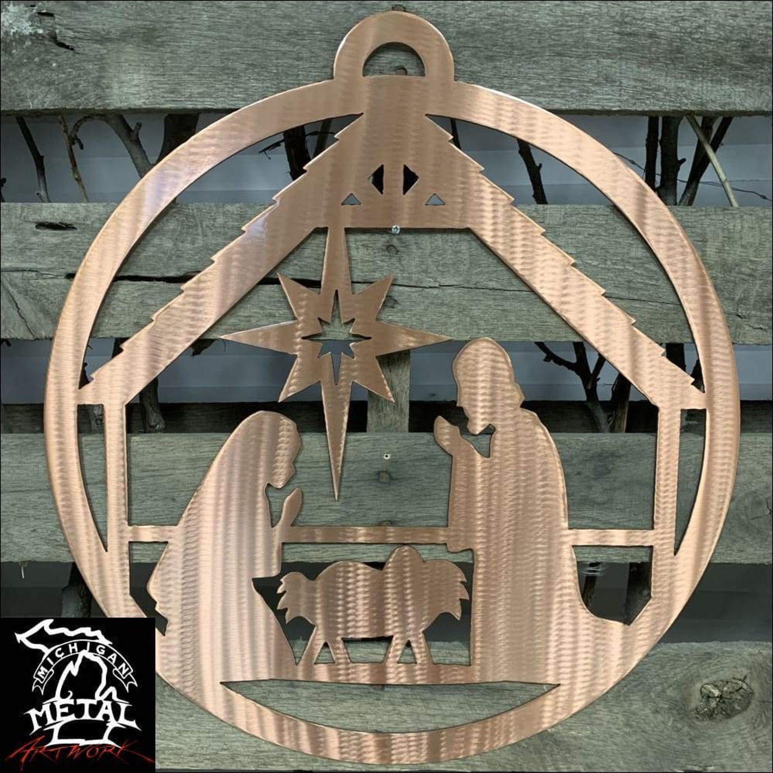 Nativity Scene Metal Wall Art - Etsy