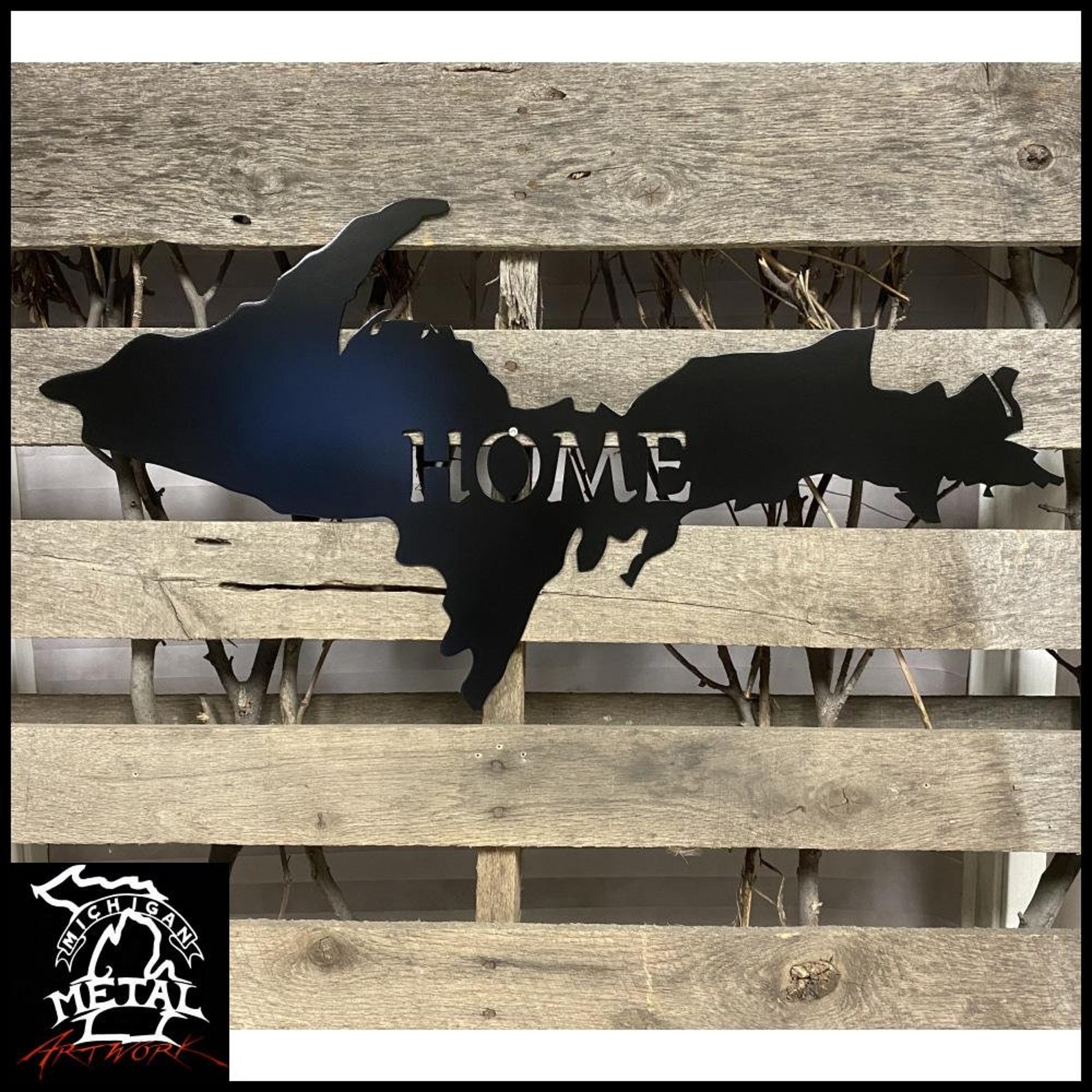 Michigan Upper Peninsula Metal Wall Art - Etsy