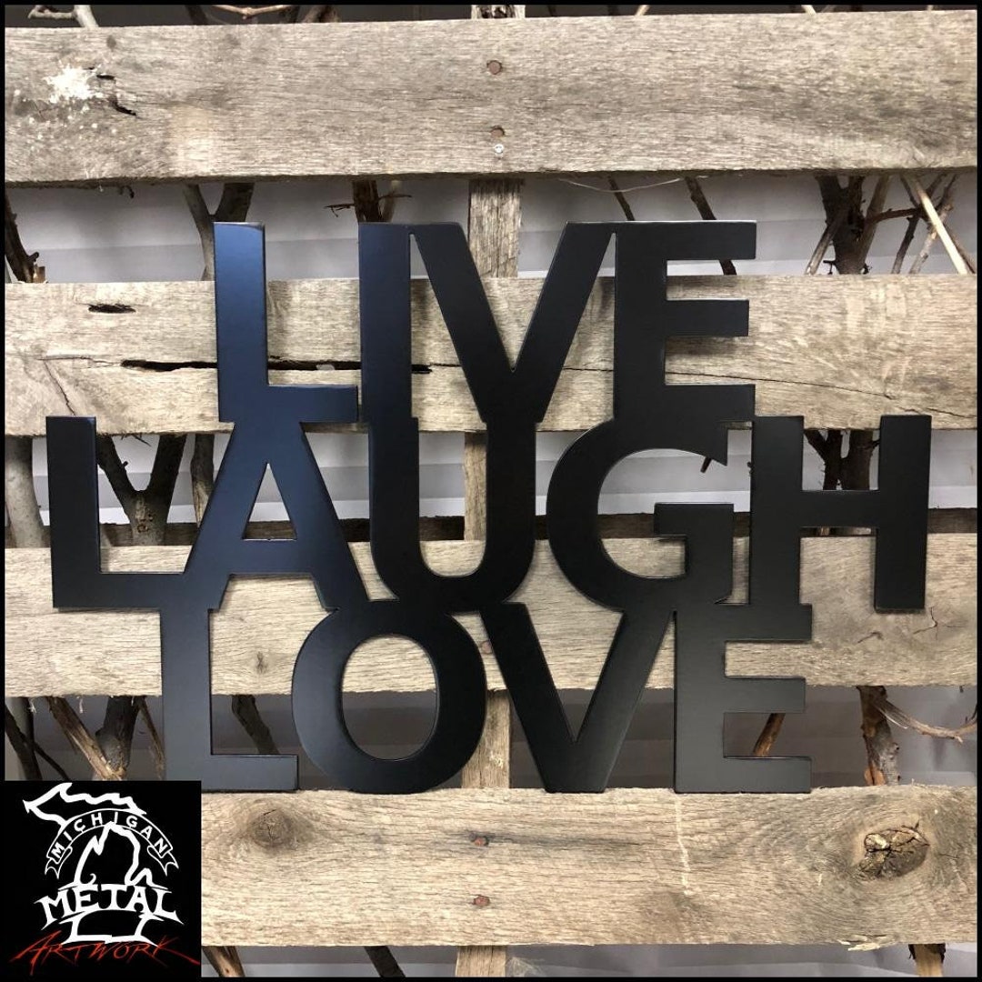 Live Laugh Love Metal Wall Art - Etsy