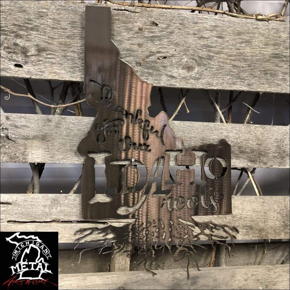 Thankful For My Idaho Roots Metal Wall Art | Etsy