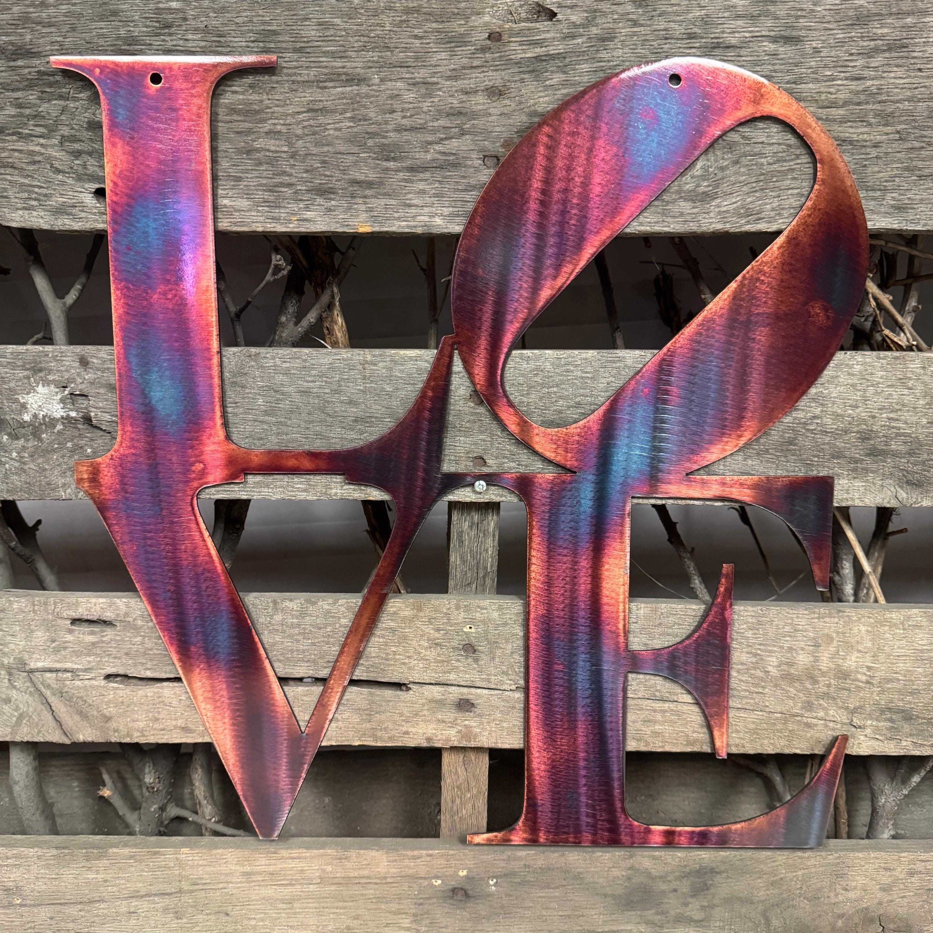 Love Metal Wall Art - Etsy