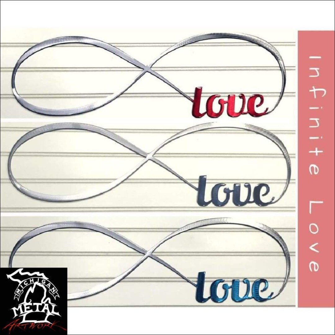 Infinity Love Band Metal Wall Art - Etsy