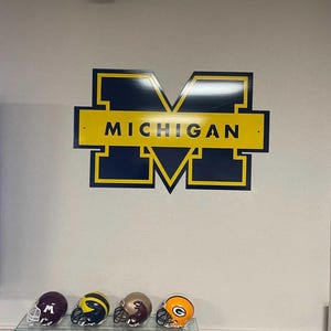 Michigan Wolverines (2 Piece) Metal Wall Art - Etsy