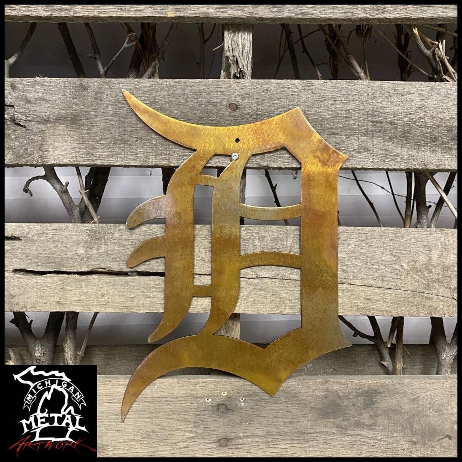 Old English D Metal Wall Art - Etsy