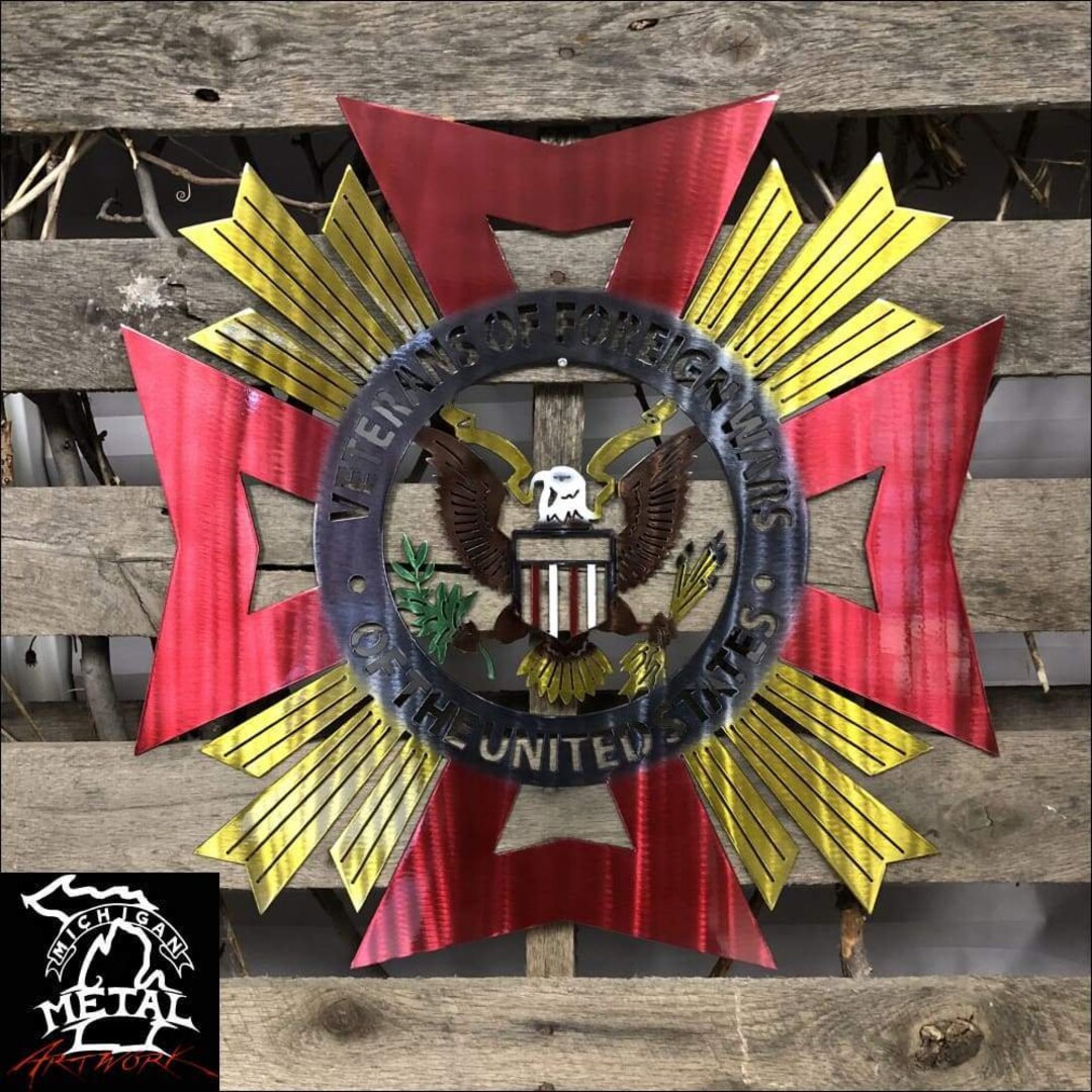 VFW Metal Wall Art Logo - Etsy