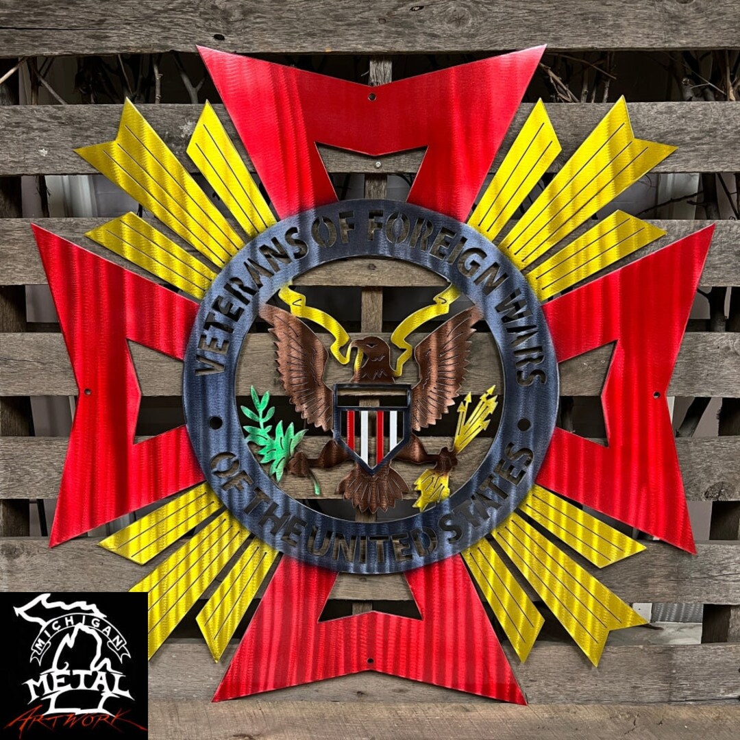 VFW Metal Wall Art Logo - Etsy