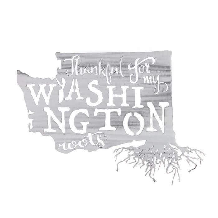 Thankful for My Washington Roots Metal Wall Art - Etsy