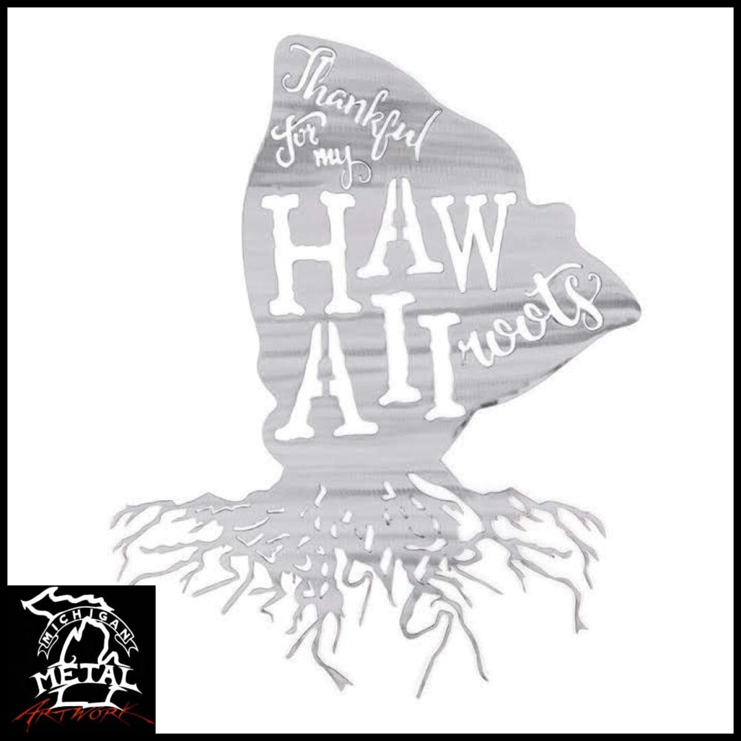 Thankful for My Hawaii Roots Metal Wall Art - Etsy