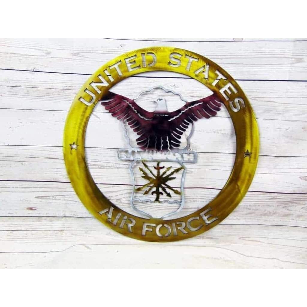 United States Air Force Metal Wall Art Logo | Etsy