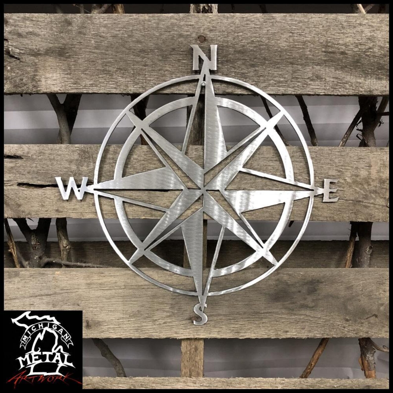 Nautical Compass Rose Metal Wall Art - Etsy